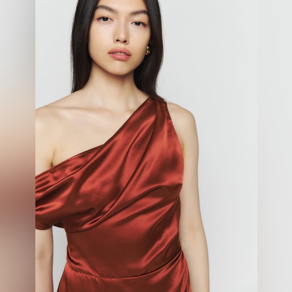 Reformation | Dresses | Alanis Silk Dress Size 6 In Color Oxide | Poshmark